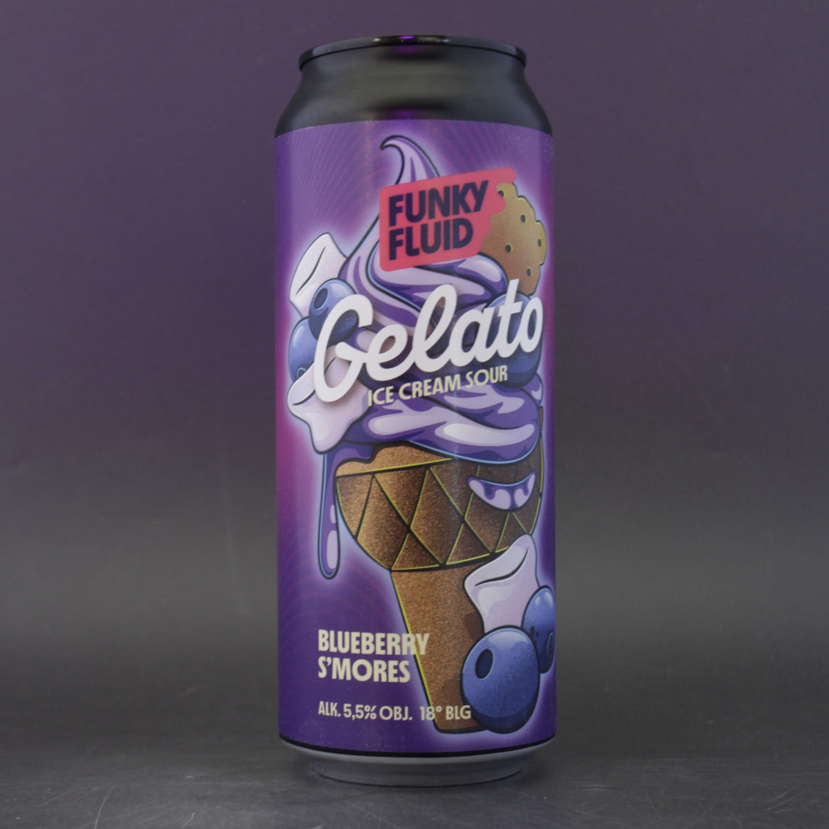 Funky Fluid - Gelato: Blueberry S'mores - 5.5% (500ml) – Ghost Whale