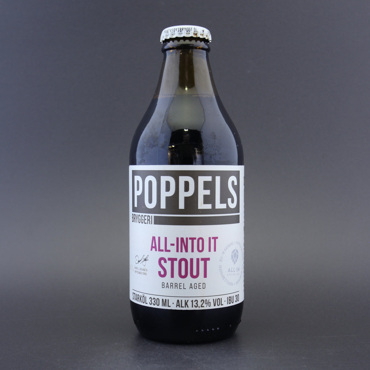 Poppels / All In - All Into Barrel Aged Stout - 13.2% (330ml) – Ghost Whale